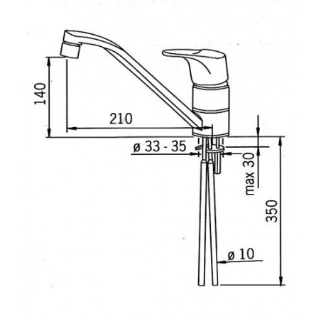 Kitchen faucet Oras Safira Classica 285